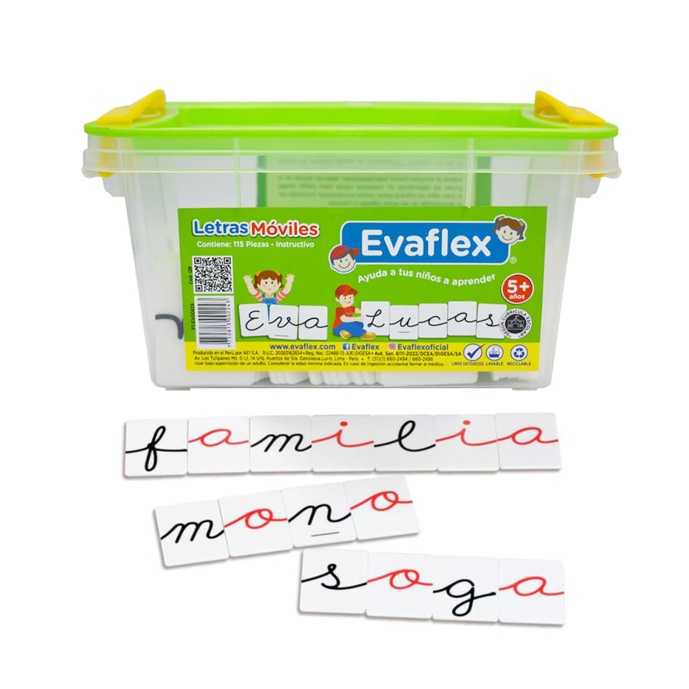 Juego Didáctico Letras Móvil Formador Palabras | Dos x Tres