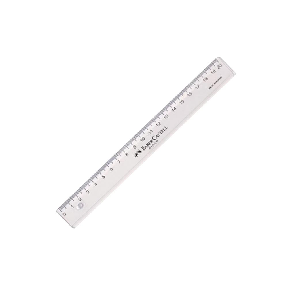 Regla Transparente Antideslizante 20cm. - Faber Castell