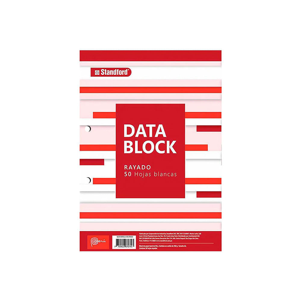 Block Especial A4 Rayado (50 Hojas) | Dos x Tres